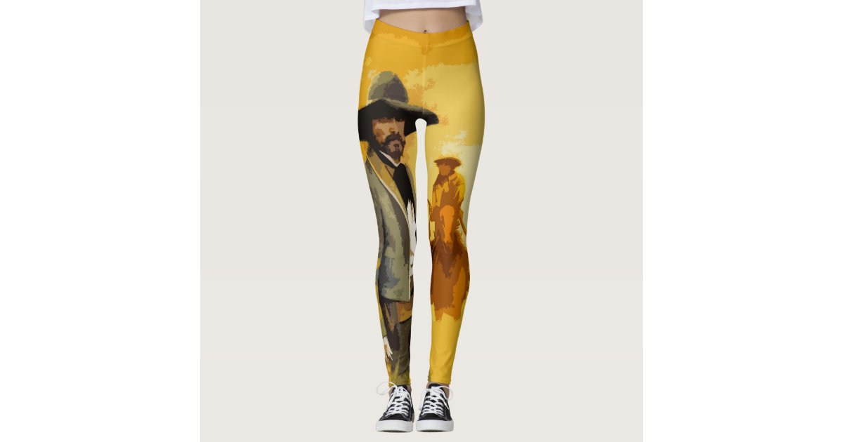 Mexican Outlaw Pop Art Leggings | Zazzle