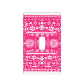 Mexican Picado Hot Pink Cut Paper Spanish Light Switch Cover | Zazzle