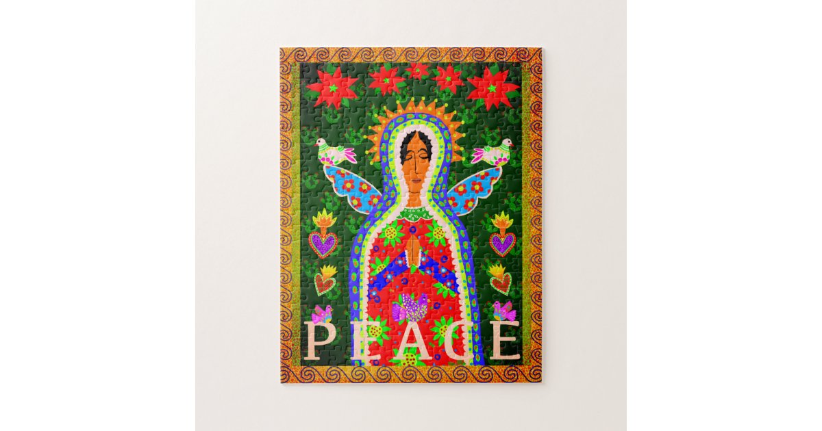 Mexican Praying Peace Angel Jigsaw Puzzle | Zazzle