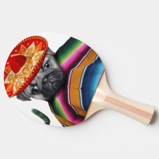 Mexican Pug dog Ping Pong Paddle | Zazzle