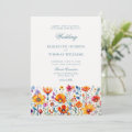 Mexican Rancho Floral Watercolor Elegant Wedding Invitation | Zazzle