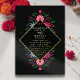 Mexican Rancho Modern Elegant Floral Gold Wedding Foil Invitation | Zazzle
