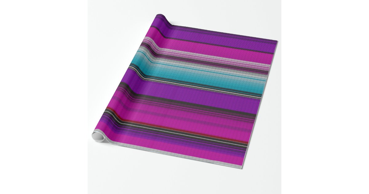 Mexican serape #7 wrapping paper | Zazzle