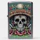 Mexican Skull, Calaca, Mexican Culture, Sombrero, Zippo Lighter | Zazzle