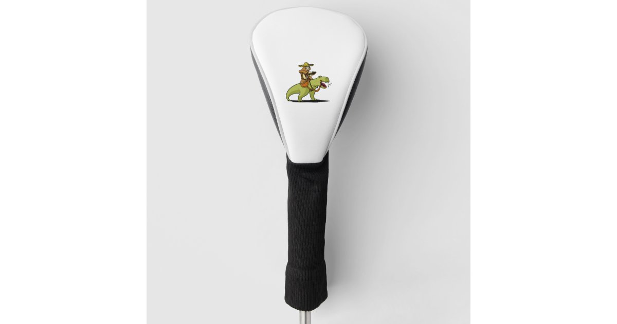 Mexican Sloth Riding T Rex Dinosaur Golf Head Cover | Zazzle
