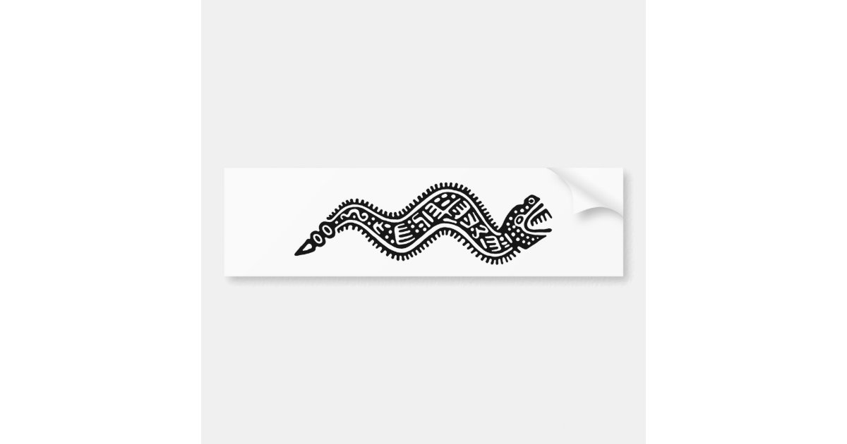 Mexican Snake Bumper Sticker | Zazzle