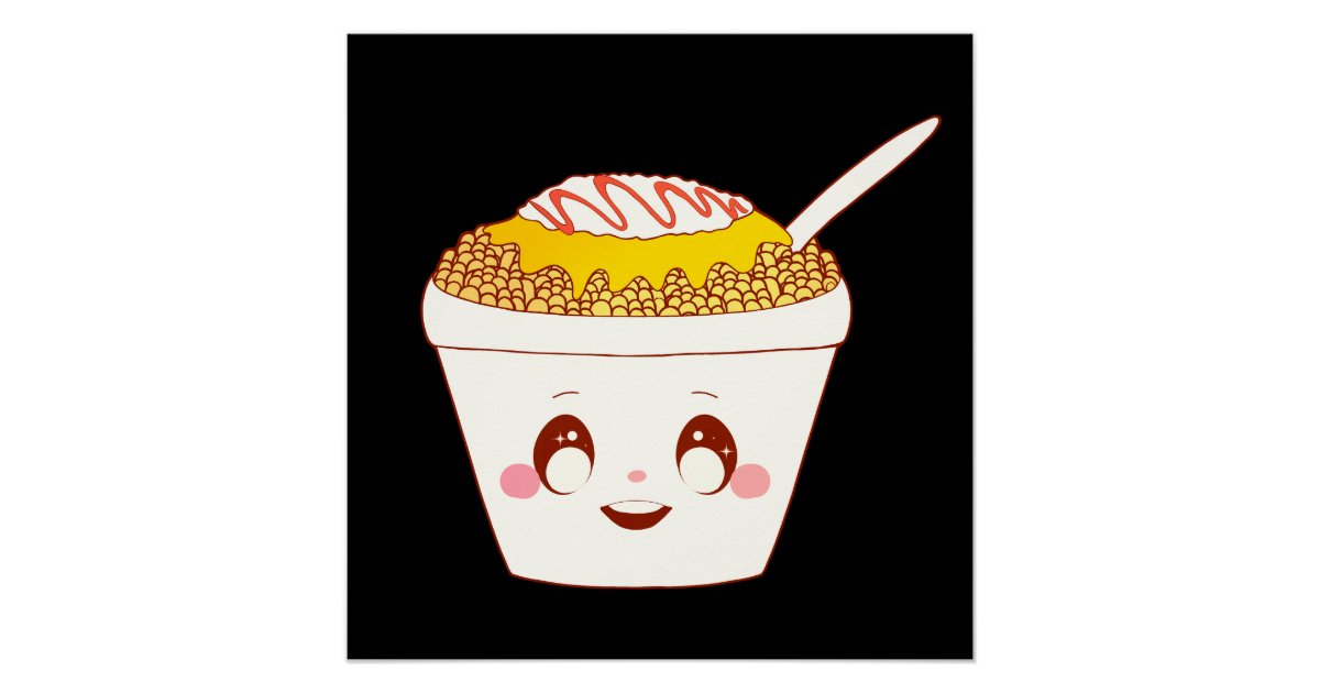 Mexican Street Esquite Corn In A Cup Glossy Poster | Zazzle