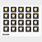 Mexican Street Esquite Corn In A Cup Square Sticker | Zazzle