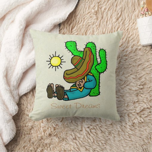 Mexican Taking A Siesta Pillow | Zazzle