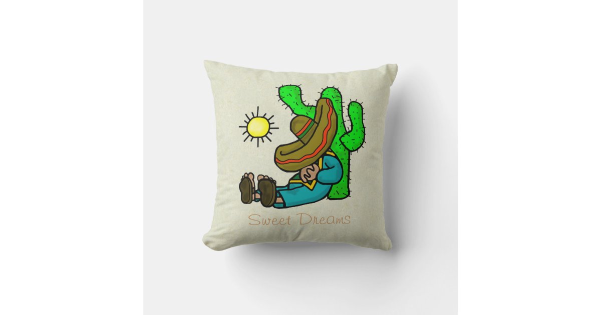 Mexican Taking A Siesta Pillow | Zazzle
