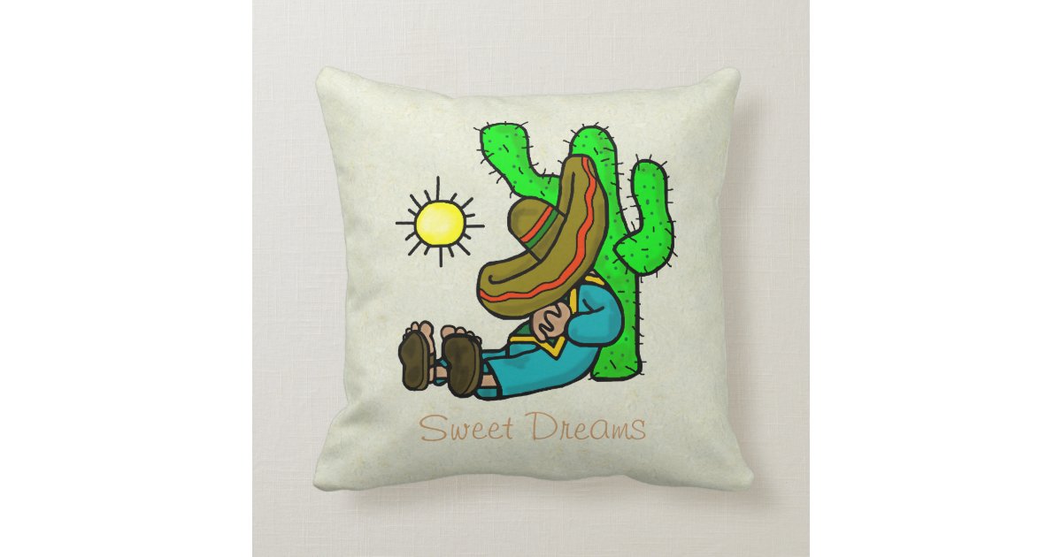 Mexican Taking A Siesta Pillow | Zazzle.com