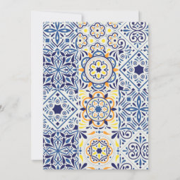 Mexican Talavera Design Bridal Shower Invitation | Zazzle