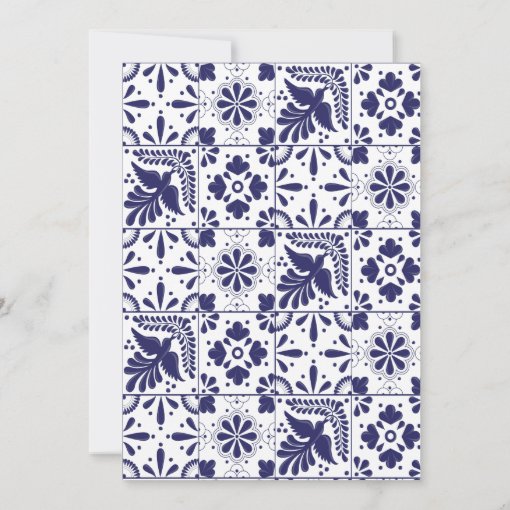 Mexican Talavera Design Wedding Invitation | Zazzle