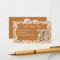 Mexican talavera terracotta qr gift registry enclosure card | Zazzle