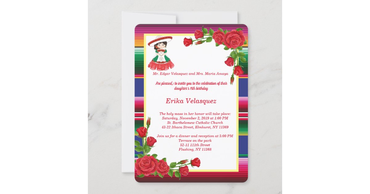Mexican Theme Invitation | Zazzle