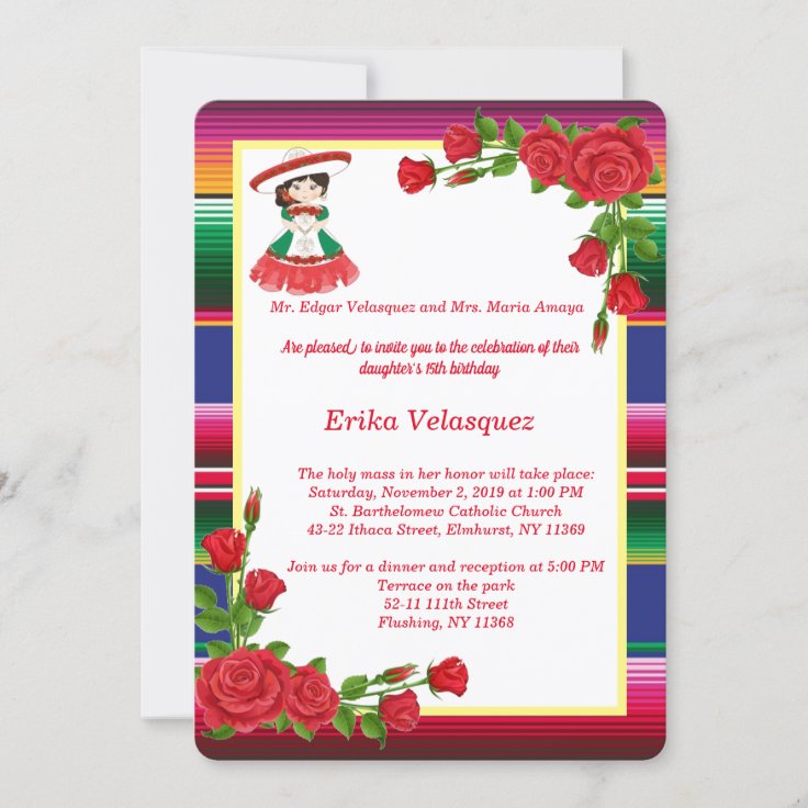Mexican Theme Invitation | Zazzle