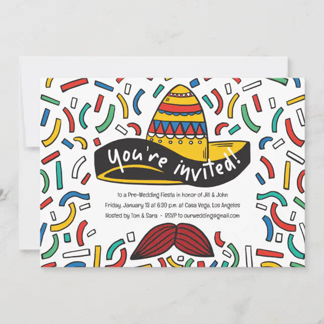 Mexican Theme Rehearsal Dinner Invitation | Zazzle