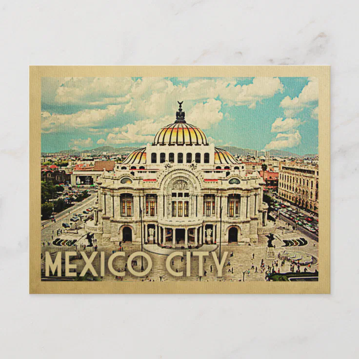 Mexico City Postcard Vintage Travel Postcard | Zazzle