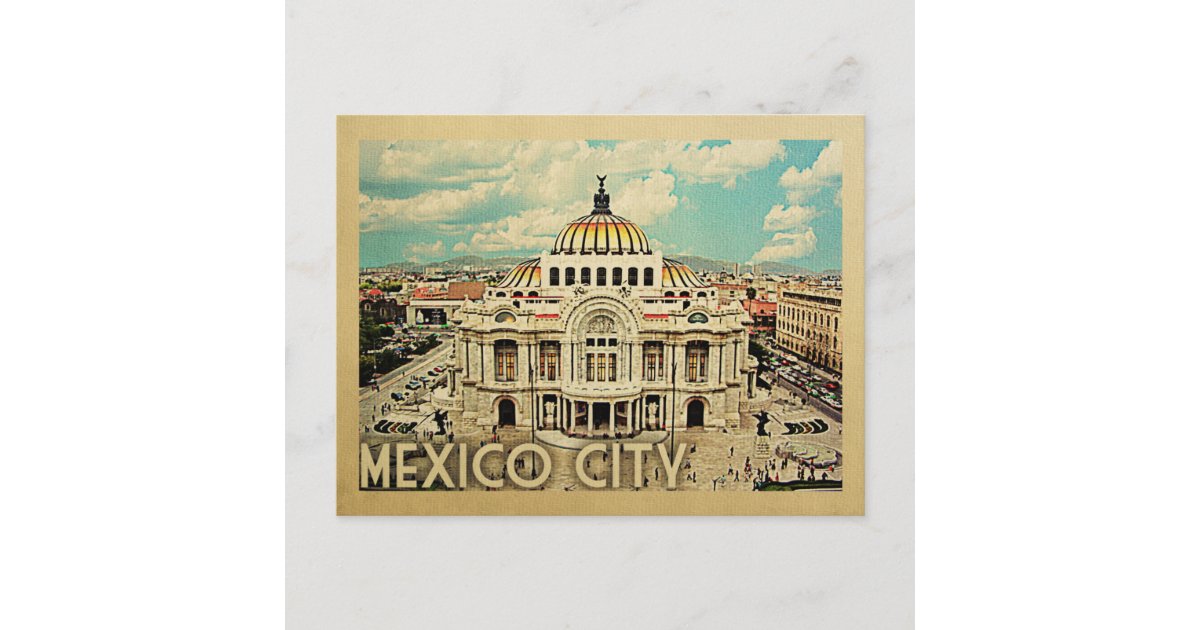 Mexico City Postcard Vintage Travel Postcard | Zazzle