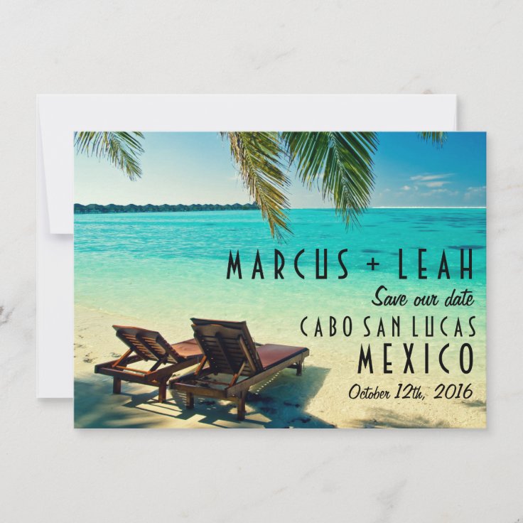 Mexico Destination Wedding Save the Date | Zazzle