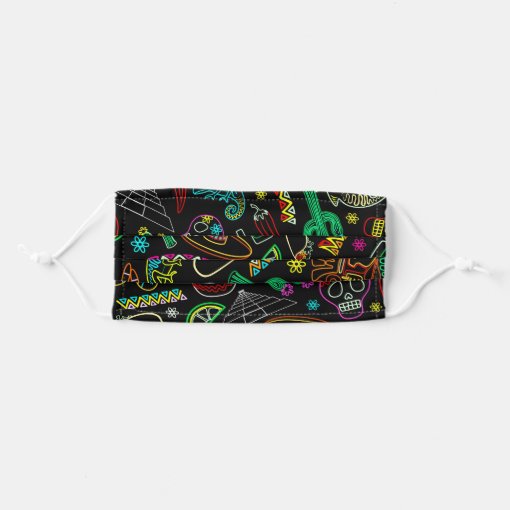 Mexico Fiesta Adult Cloth Face Mask | Zazzle