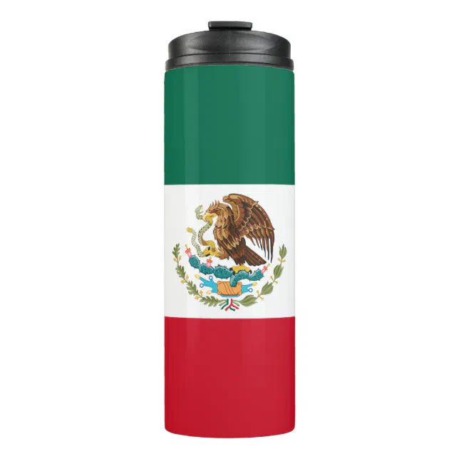 Mexico Flag, Bandera de Mexican Republic Thermal Tumbler | Zazzle