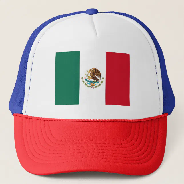 Mexico Flag, Bandera de Mexican Republic Trucker Hat | Zazzle
