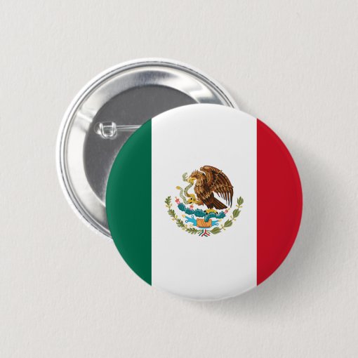 Mexico Flag Button | Zazzle
