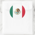 Mexico flag classic round sticker | Zazzle