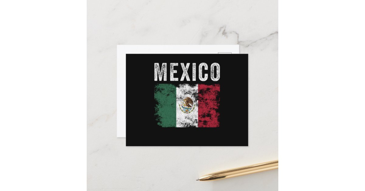 Mexico Flag Distressed - Mexican Flag Postcard | Zazzle