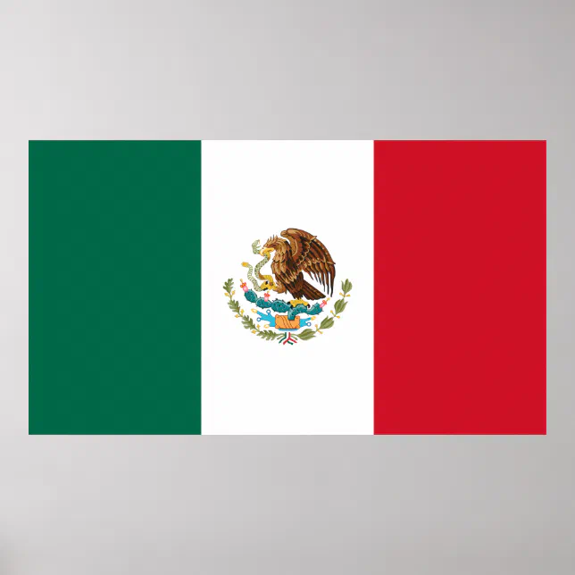 Mexico flag poster | Zazzle