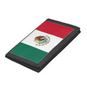 Mexico Flag TriFold Nylon Wallet | Zazzle