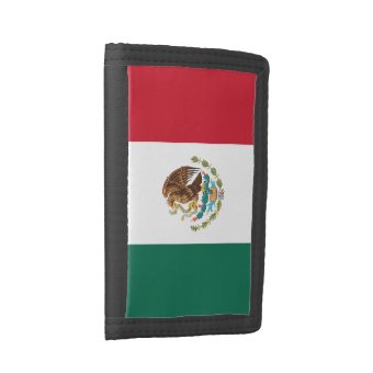 Mexico Flag TriFold Nylon Wallet | Zazzle