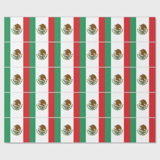 Mexico Flag Wrapping Paper | Zazzle