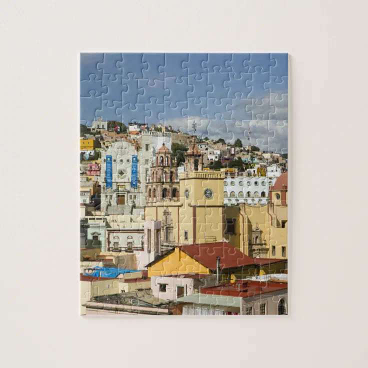Mexico, Guanajuato State, Guanajuato. Basilica Jigsaw Puzzle | Zazzle