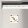 Mexico Map + Flags Magnet | Zazzle