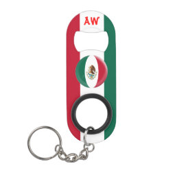 Mexico Mexican Flag Keychain Bottle Opener | Zazzle