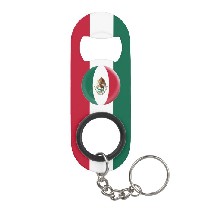 Mexico Mexican Flag Keychain Bottle Opener | Zazzle.com