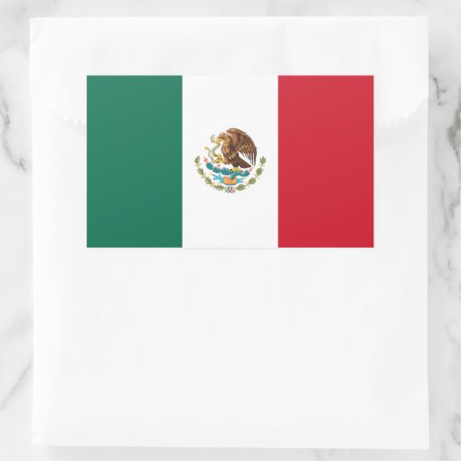 Mexico/Mexican Flag Rectangular Sticker | Zazzle