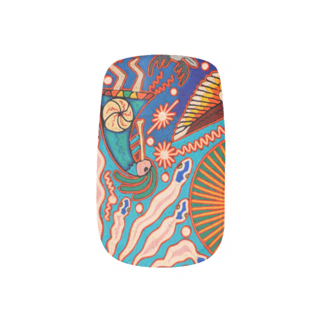Mexico Mexican Mayan Aztec LatinX Hispanic Latina Minx Nail Art | Zazzle