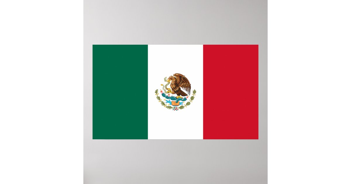Mexico National World Flag Poster | Zazzle
