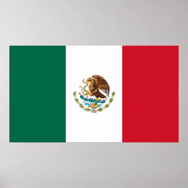 Mexico National World Flag Poster | Zazzle