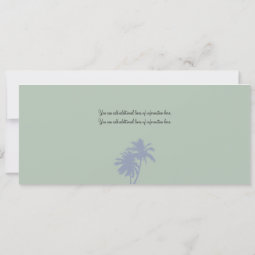 Mexico Palm Tree Agave Boarding Pass Wedding Invitation | Zazzle