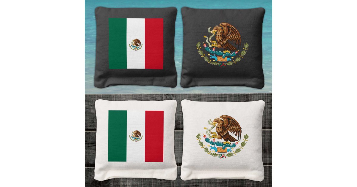 Mexico patriotic bags, Mexican Flag Cornhole Bags | Zazzle