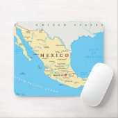 Mexico Political Map Mouse Pad | Zazzle