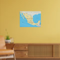Mexico Political Map Poster | Zazzle