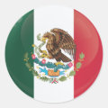 Mexico Round Icon Flag Classic Round Sticker | Zazzle