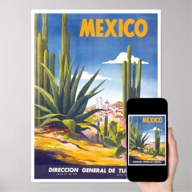 Mexico Travel Poster 3 | Zazzle