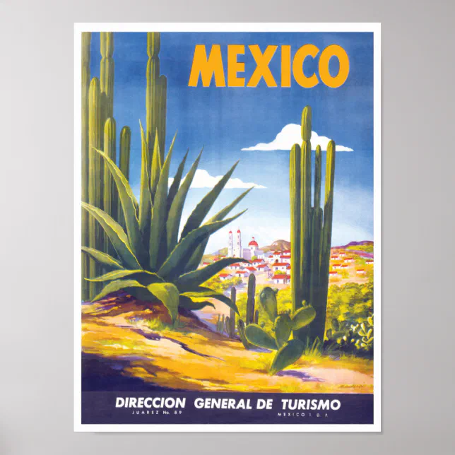 Mexico Travel Poster 3 | Zazzle