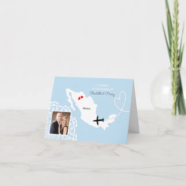 Mexico Wedding Destination Invitation | Zazzle